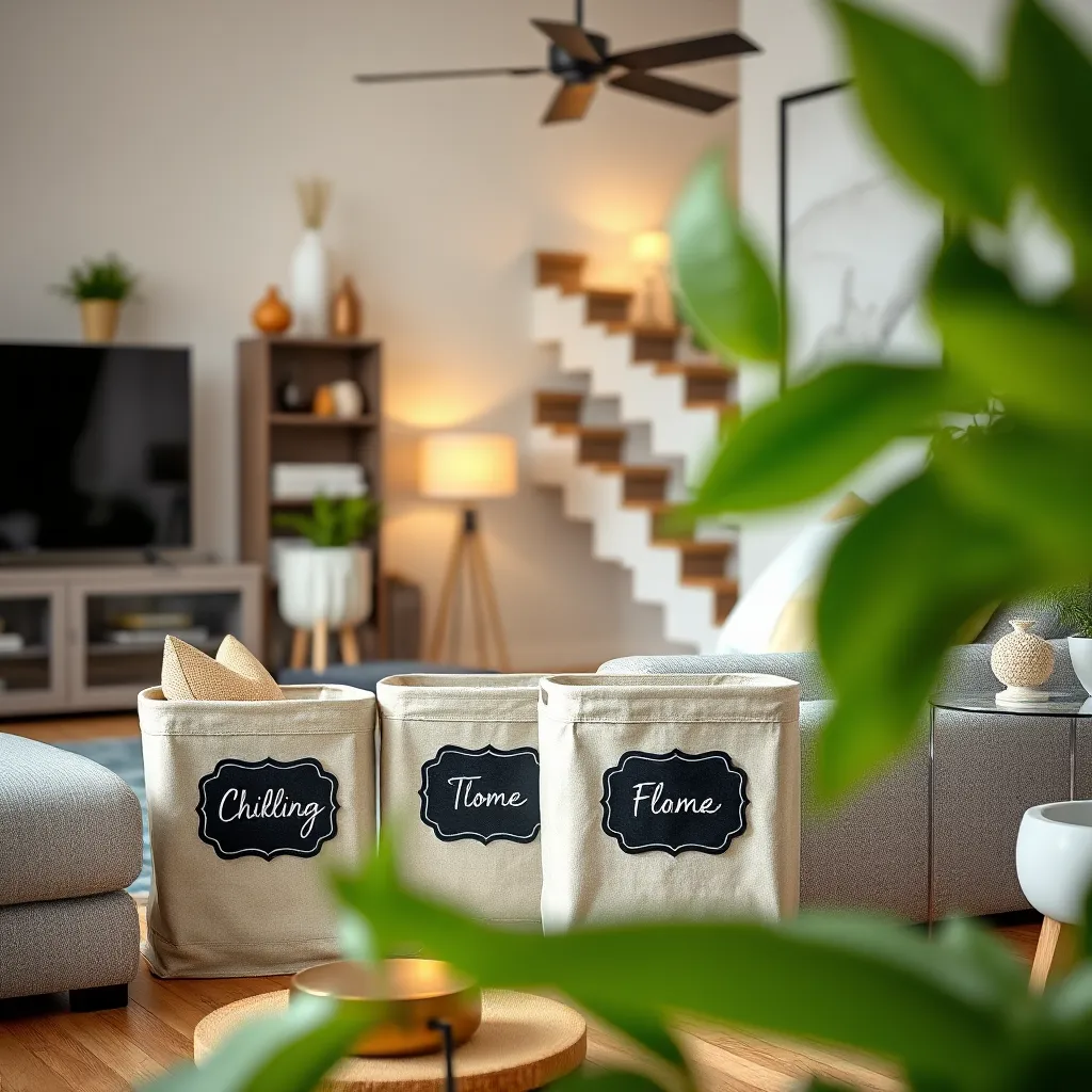 Chalkboard Label Storage Bins: Style Meets Functionality